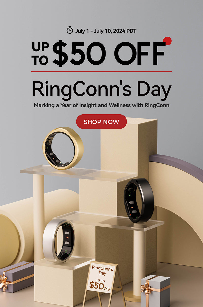 RingConn Smart Ring, Active & Health & Sleep Tracker Rings