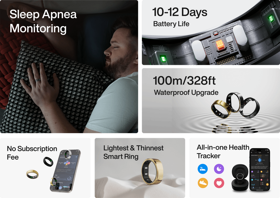 RingConn Gen 2 Smart Ring | Ultra-Light, 12-Day Battery Life