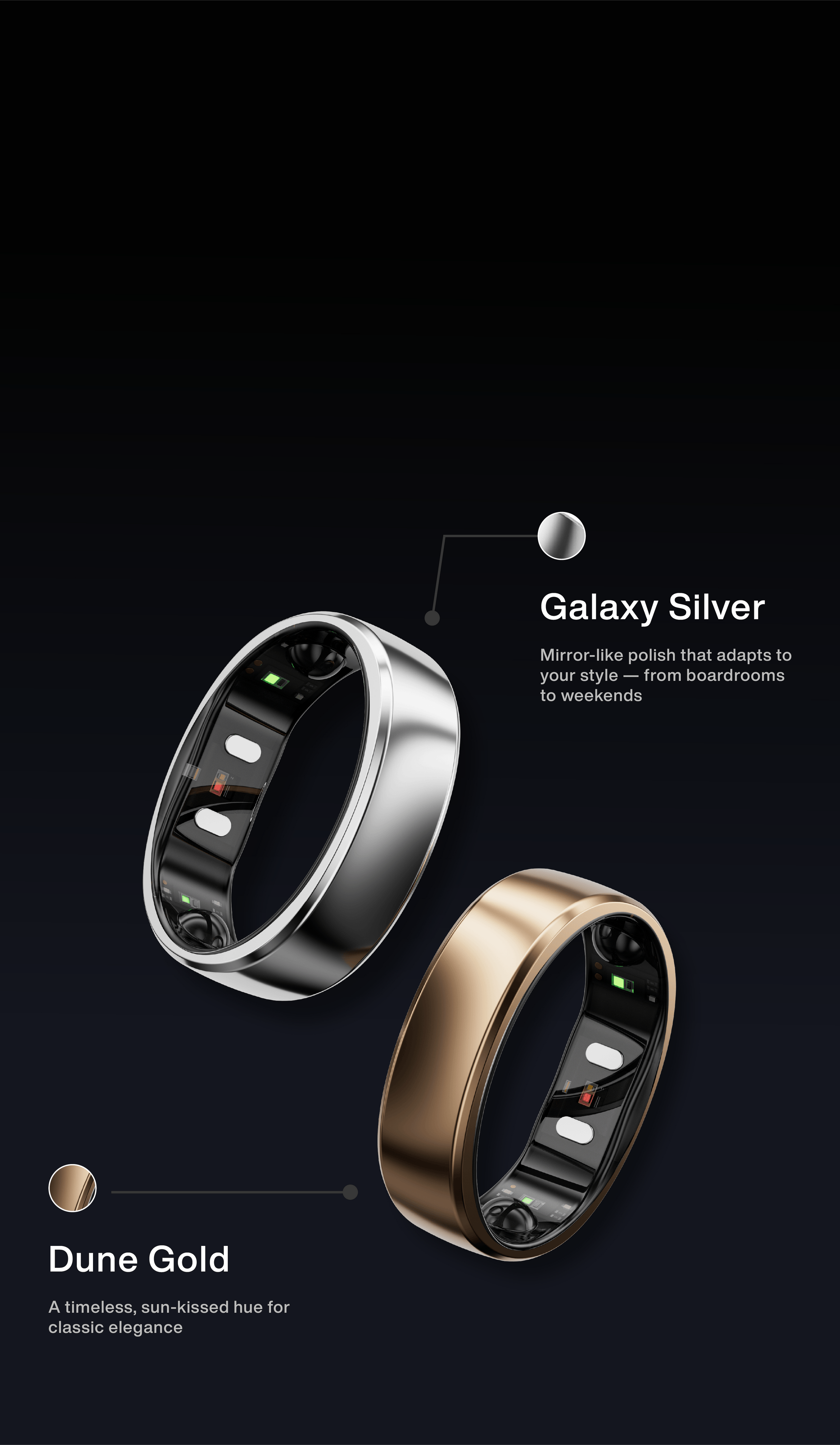 Sleep & Health Smart Ring | SpO2 & ECG Monitor