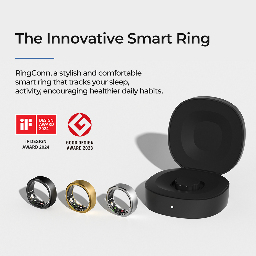 RingConn Smart Ring Gen 1 – 24/7 Sleep, Stress & Health Tracker