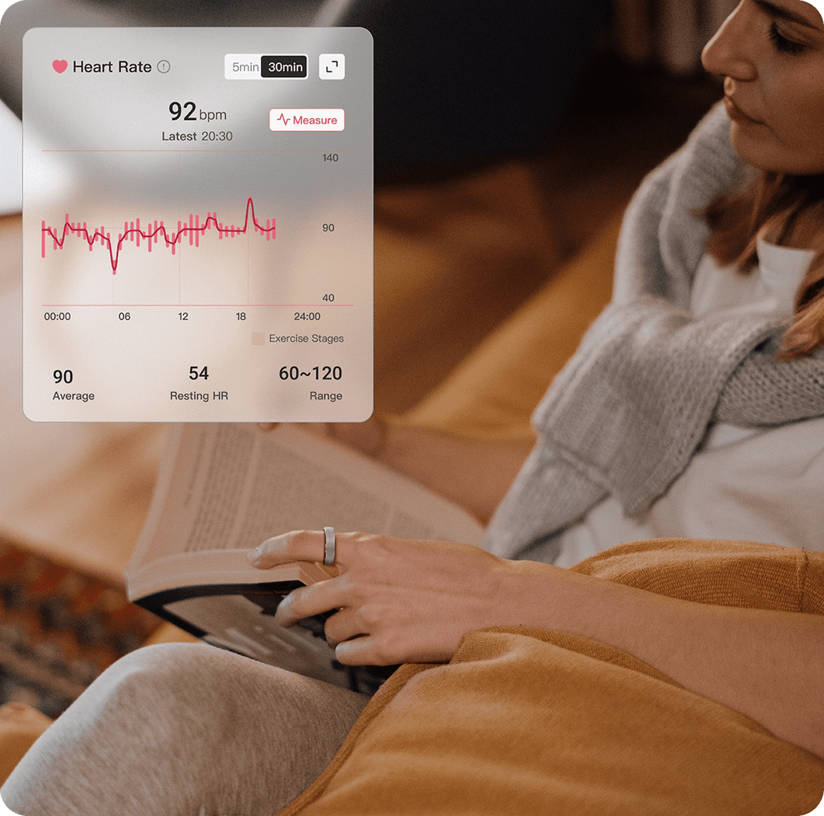 RingConn Smart Ring, Active & Health & Sleep Tracker Rings