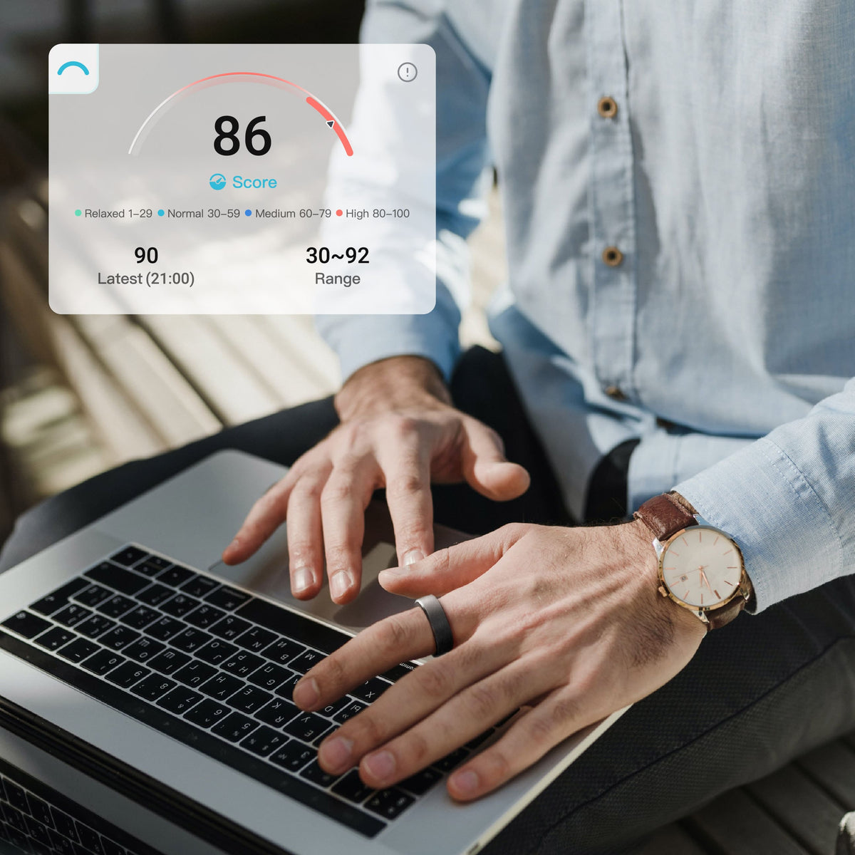 RingConn Smart Ring, Active & Health & Sleep Tracker Rings
