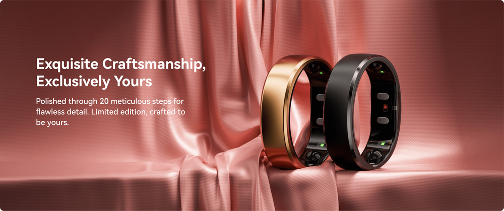 RingConn Gen 2 Rose Gold Smart Ring | Style & Health Tracker